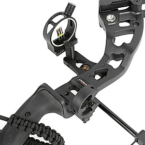 AMEYXGS Archery Compound Bows Kit Draw Weight 30-55 lbs Hunting Bow IBO 310fps Adults Archery with Hunting Accessories - Right Handed (Black)