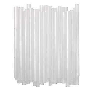 Extra Large Individually Wrapped Milkshake Drinking Straws (Clear, 100)