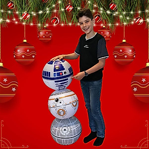 NINOSTAR Large Play Balls Set of 3 - Fun Indoor and Outdoor Gift, Size 14 Inches - Can Use for Play/Room Decor/Party Decor/Pool Inflatable Water Toys