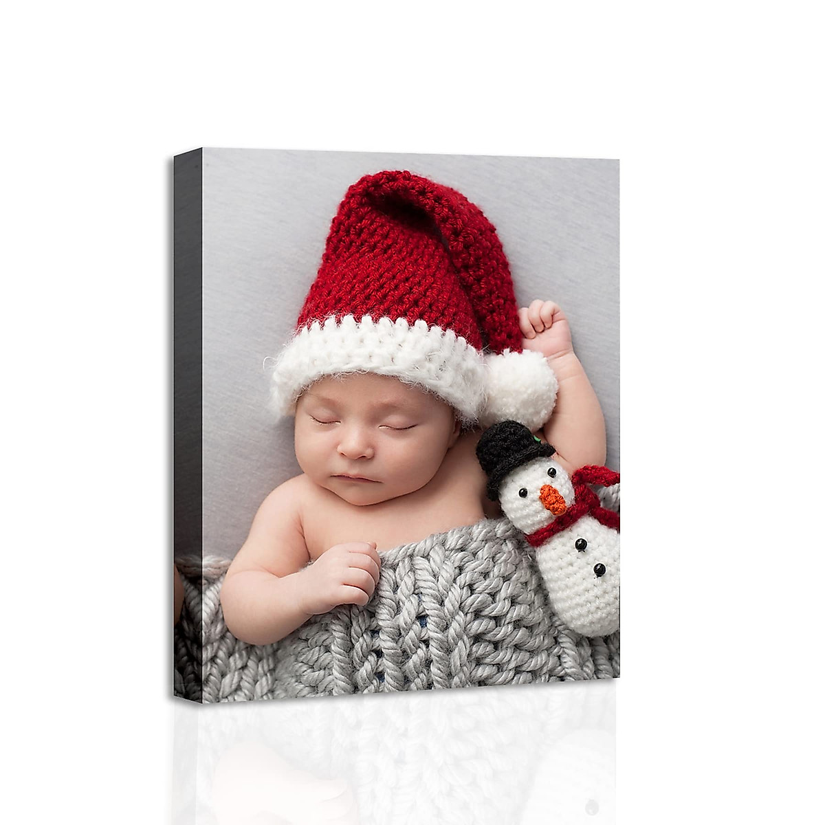 YK artwood Custom Canvas Upload Images- Custom Canvas Prints with Your Photos 8x10 inch -Personalized Canvas Pictures for Kid Lover Pet Family -Portrait Photo Prints - Made In USA-Fast Delivery