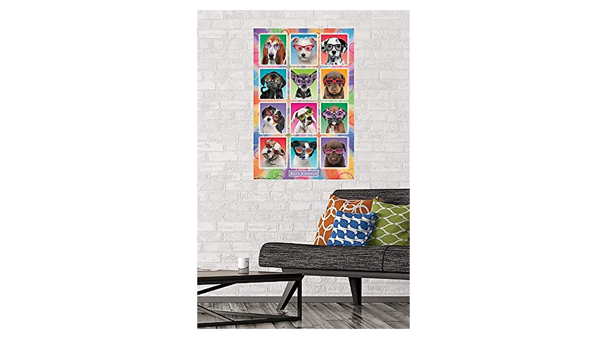 Keith Kimberlin Puppies Wall Poster - Vibrant Room Decor