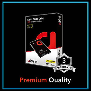 Addlink S20 2TB PS4 Compatible SATA III 2.5" Inch Extreme Quality Internal SSD 550MB/s Maximum Speed, Perfect HDD Replacement/Upgrade for Laptops, PCs & Sony PS4 (ad2TBS20S3S)