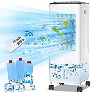 Portable Air Conditioners, Air Conditioner Portable, 3-In-1 Air Conditioners with 3 Wind Speeds & Remote Control, 60°Rotation, Air Conditioner Portable for Room Office Home