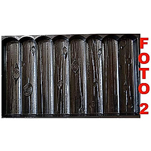 Concrete Molds DIY Sold 1 Piece Edge Stone Mold Log Edging Border Mold ABS Plastic Plaster Concrete Cement BR12