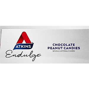 Atkins Endulge Chocolate Peanut Candies, Dessert Favorite, 0g Sugar, 20 Counts
