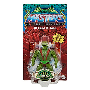 Masters of the Universe Origins Action Figure & Accessory, Rise of Snake Men Armor He-Man with Mini Comic Book, 5.5 inch