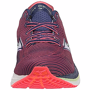 Mizuno Women's Wave Rebellion Running Shoe, Diva Pink-Indigo White, 8