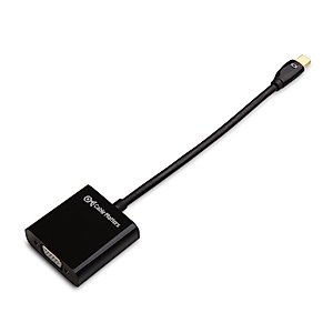Cable Matters Mini DisplayPort to VGA Adapter (Mini DP to VGA) in Black - Thunderbolt and Thunderbolt 2 Port Compatible