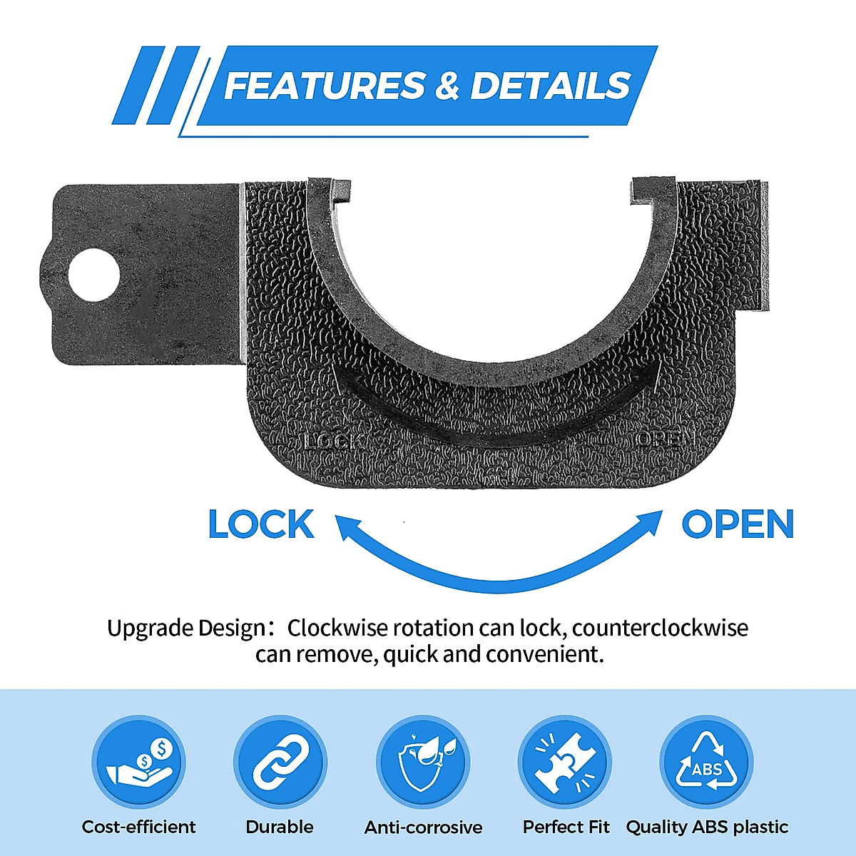 Wsays Gas Cap Holder Compatible with 2016-2023 Tacoma 3rd Gen Car Fuel Tank Gas Cap (ABS Plastic)