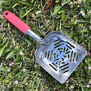 Felix & Fido Mighty Scoop Cat Litter Scoop – All Metal Scoops for Kitty Litter Boxes – Sifter, Deep Shovel, Solid Core – Corrosion Resistant Litter Box Cleaner 13 x 5.6 x 1.6 in.