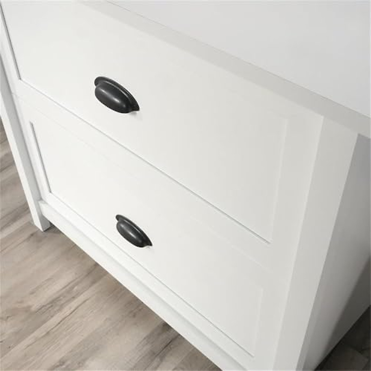 Pemberly Row Engineered Wood 2-Drawer Lateral File Cabinet in Soft White
