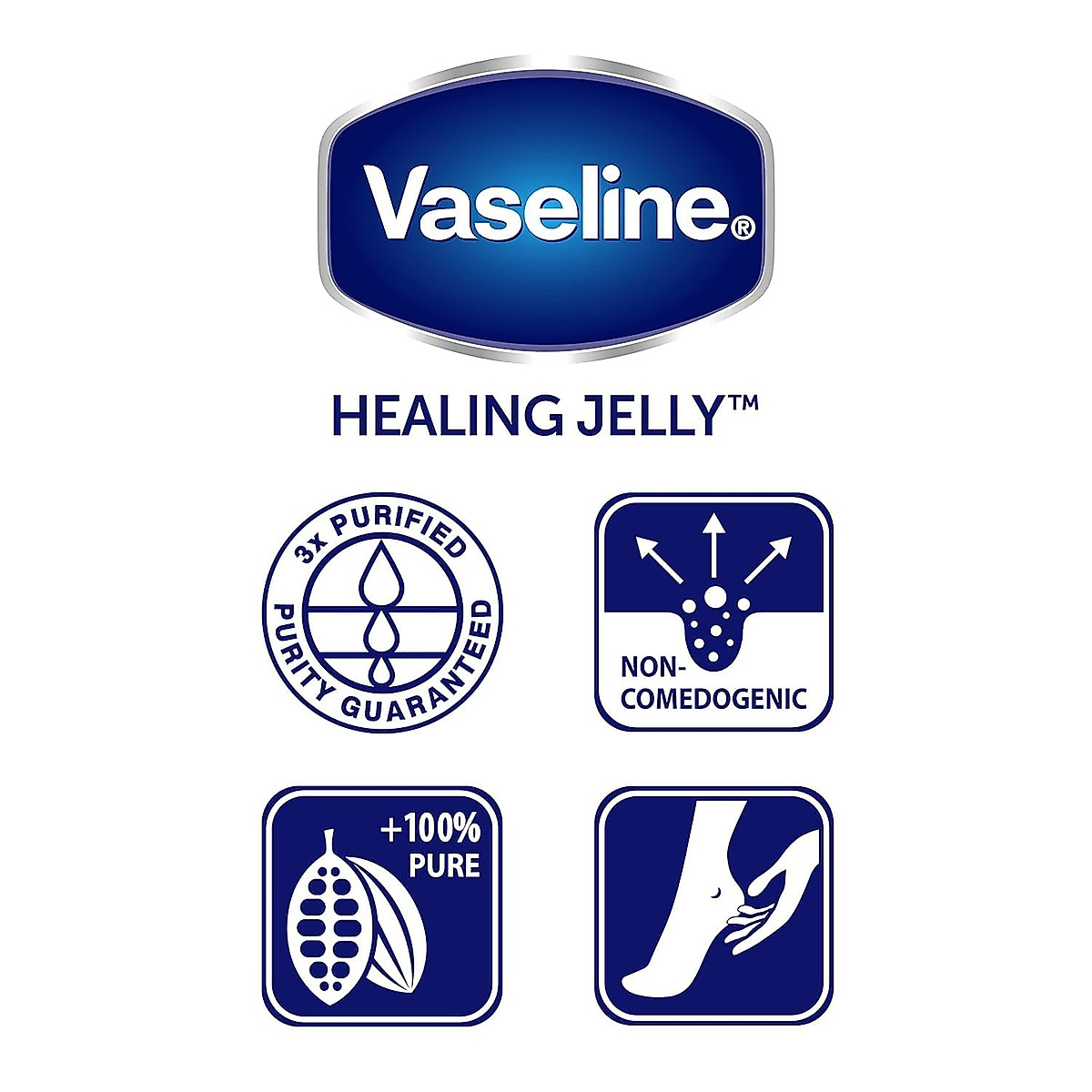 Vaseline Petroleum Jelly, Cocoa Butter, 7.5 Ounce (Pack of 2)