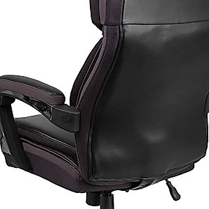 Flash Furniture HERCULES Series Big & Tall 500 lb. Rated Black LeatherSoft Executive Swivel Ergonomic Office Chair with Adjustable Headrest