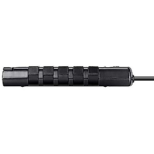 Monoprice 10 Outlet Rotating Surge Protector Power Block / Strip - 8 Feet - Black | 2880 Joules, Heavy Duty Cord