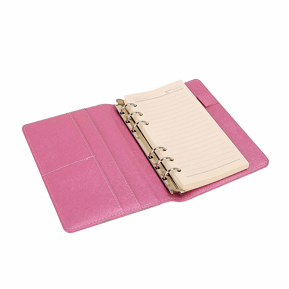 Rose Print PU Leather Journal with Combination Lock Digital Password Journal with Bookmark Pen Loop Retro Privacy Notebook Writing Travel Diary Locking Journal