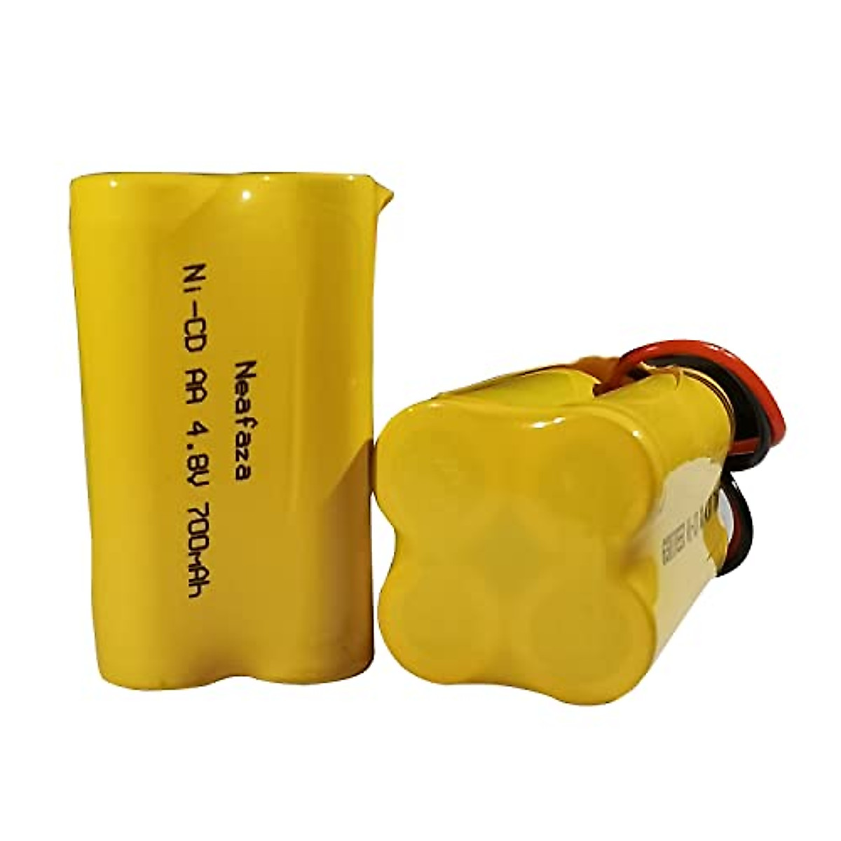 NEAFAZA BL93NC487 4.8V 700mAh Ni-Cd Battery Pack Compatible with Emergi-Lite MAG93NC487, Exit Light Co BAA-48R BAA48R, Interstate NIC0186, Dantona Custom-43, OSI OSA-126 BL93NC484 BL93NC485 (2 Pack)