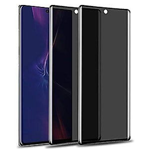 [2 Pack] Galaxy Note 20 Ultra Privacy Screen Protector, Tempered Glass Anti-Spy Black Screen Protector for Samsung Galaxy Note 20 Ultra, Anti-Peek 9H Easy Install [Don’t Support Fingerprint Unlock]