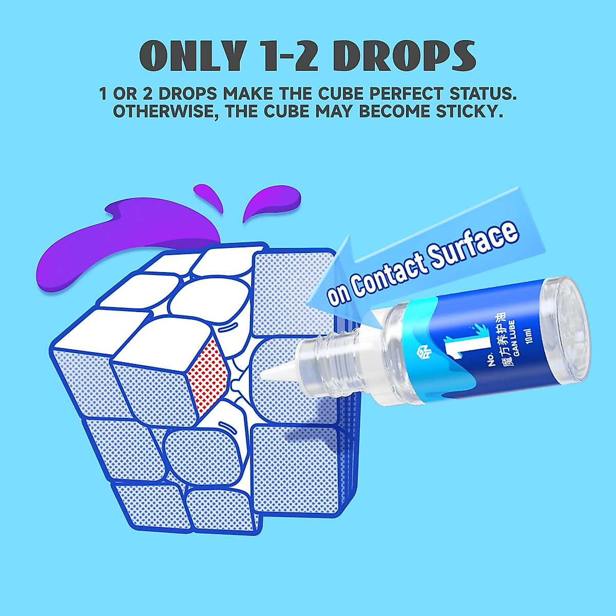 GAN Speed Cube Lube 10ml & Storage Bag