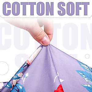 Moukeren 4 Sets Baby Swaddle Newborn Baby Receiving Blankets with Headbands Newborn Floral Printed Swaddle Blanket Infant Swaddle Nursery Swaddling Blankets for Newborn Shower Swaddle Gifts, 4 Design