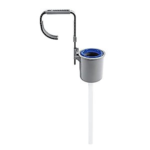 Bestway Flowclear Wall Mount Surface Skimmer | Cleans Above Ground Pools | Attracts Floating Debris, One Size, Grey