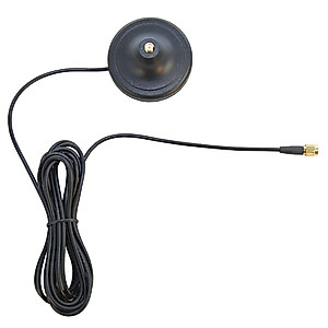 HQRP 3M RP-SMA WiFi Antenna Extension Cable Connector Magnetic Base Works with D-Link DIR-825 / DIR-628 / DGL-4500 / DIR-660 / DIR-615 / DIR-855 / DIR-655 + HQRP Coaster