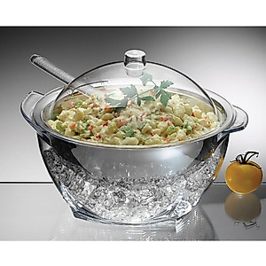 Prodyne IC-30 ICED Salad Bowl, 4 Qt, Off-white