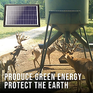 POWOXI Solar Panel 12V 6W Car Solar Battery Charger Maintainer + Charge Controller Waterproof Solar Trickle Charger Adjustable Mount Bracket Alligator Clip for Gate Opener, Cars, etc.