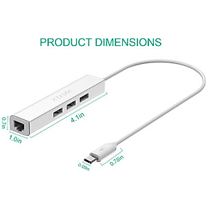 Chromecast Ethernet Adapter, Micro USB OTG Hub to Attach Thumb Drive