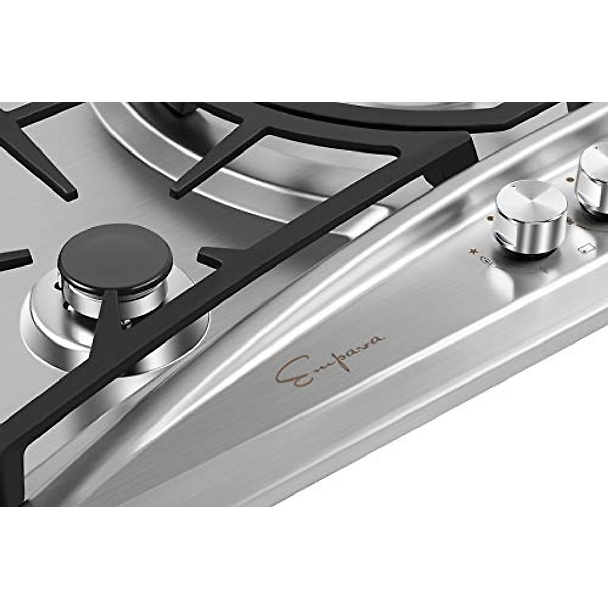 Empava 36 in. Gas Stove Cooktop with 5 Italy Sabaf Sealed Burners NG/LPG Convertible in Stainless Steel EMPV-36GC22, 36 Inch