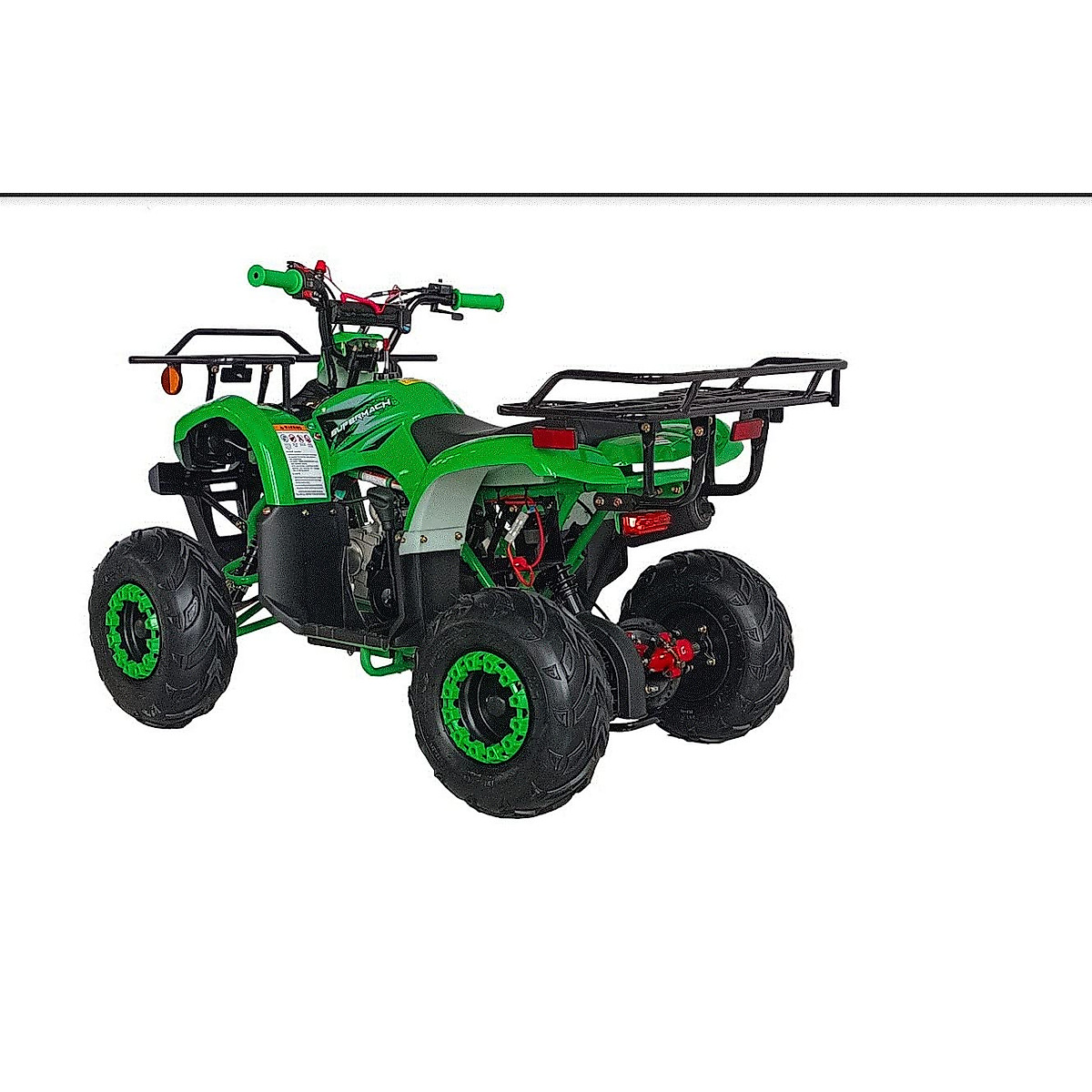 Icebear Super Trooper 125cc Kids ATV Metallic Burgundy/Black