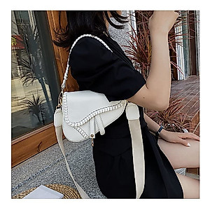 JBB Women Saddle Shoulder Bag Knit Underarm Crossbody Bag Vintage Satchel Handbag small Purse