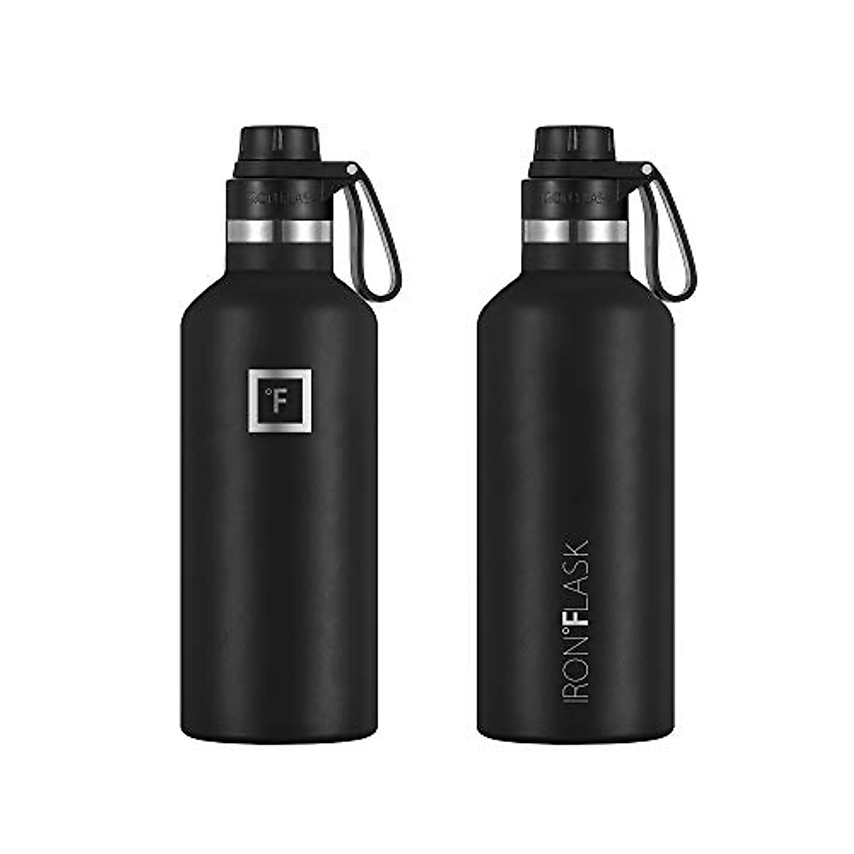 IRON °FLASK Sports Water Bottle - 32 Oz - 3 Lids (Narrow Spout Lid) Leak Proof, Durable Vacuum Insulated Stainless Steel - Hot & Cold Double Walled Insulated Thermos - Valentines Day Gifts - Him/Her