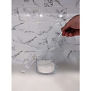 J&M DESIGN Clear Acrylic Sugar Bowl With Lid And Spoon For Coffee Bar Accessories, Cereal Bowls, Tea, Kitchen Countertop Canisters & Baking - 8 oz Container Jar Dispenser Holder - Dishwasher Safe