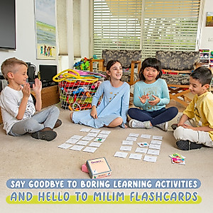 Milim Speech Therapy Toys for Toddlers Age 2 and Up - Autism Tools Flash Cards Sentences, Milim Speech Therapy Sentence Building, Speech Therapy Book, Milim Cards, Speech Therapy Game Kit, If & Then
