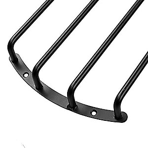 Bluecell Black Color Metal Car Bar Grille Audio Speaker Subwoofer Grill Grille Cover Protector (10" 4 bars)