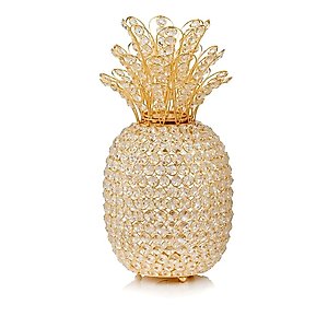Modern Day Accents 5747 Pina MD Cristal Gold Pineapple, Home Decor, Kitchen Decor, Entryway Decor, Pineapple Decor, Pineapple Gifts, Kitchen Decor for Counter, Room Decor, Home Decor Kitchen, 15" H