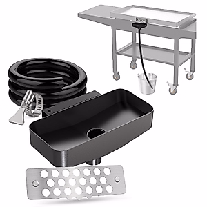 Upgrade Rear Blackstone Grease Catcher,Blackstone Grease Trap with Separate Magnetic Grease Gate for Blackstone,Innovative Blackstone Griddle Accessories,Compatible with Blackstone 36"