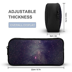 Universe Galaxy Pencil Case Stationery Pen Pouch Portable Makeup Storage Bag Organizer Gift