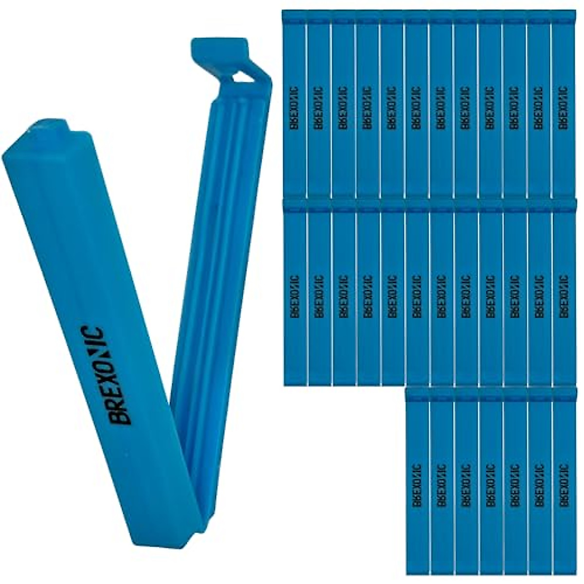 Fresh Finest Plastic Chip Clips Bag Sealing Clips for Food and Snack Storage Set of 12 (4.3 Inches)