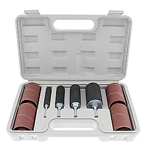 ABN Drum Sanding Kit – 20Pc Sanding Drum for Electric Drill Press Drum Sander Attachment with Spindle Sander Sleeves