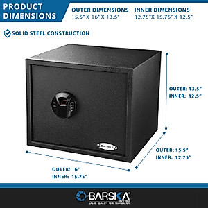 BARSKA HQ300 Biometric Keypad Safe