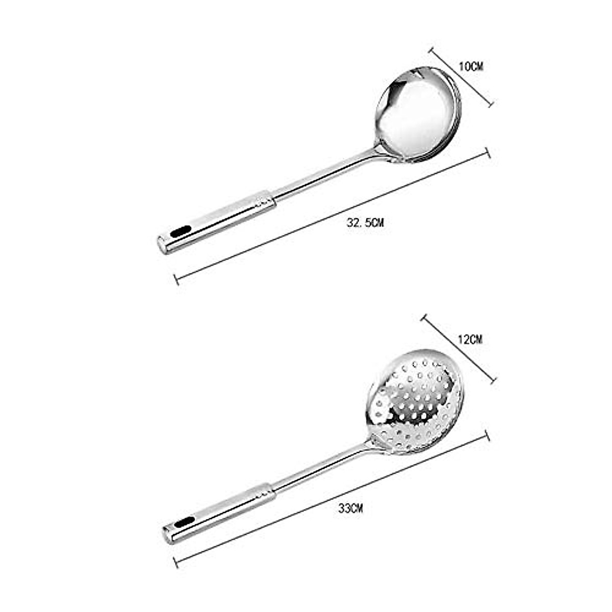 7Pcs Kitchen Utensils Set Stainless Steel Cookware Cooking Tool Soup Spoon Spatula Fork Shovel with Frame Kitchenware Kit