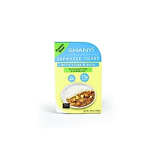 ShanYi Instant Microwave Meals, Japanese Curry with Tuna and Jasmine Rice 250g/8.8oz, Case of 6