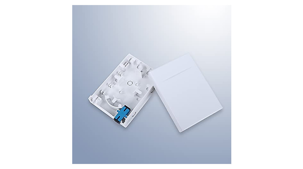 Fiber Optic Junction Box 2-Port for FTTH | Durable ABS Waterproof Design