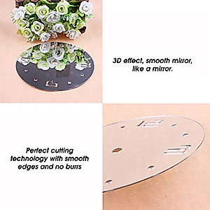 Enfudid Acrylic Wall Clocks Coffee Time Cup Clock Battery Operated Large Clock for Office