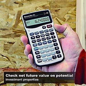 Calculated Industries 3415 Qualifier Plus IIIx Advanced Real Estate Mortgage Finance Calculator | Simple Operation | Buyer Pre-Qualifying | Solves Payments, Amortization, ARMs, Combos, FHA, VA, More