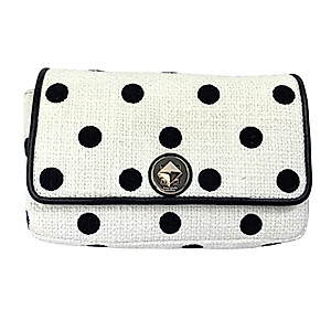 Kate Spade New York Natalia Polka Dot Embroidered Cream Multi Crossbody