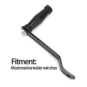 Winch Handle,Steel ABS Crank Winch Handle Universal Accessories Replacement for Marine Boat Trailer