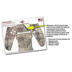 WraptorSkinz Skin Wrap compatible with Sony PS5 DualSense Controller Pastel Abstract Gray and Purple (CONTROLLER NOT INCLUDED)