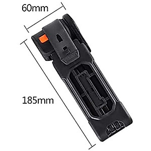 Anti-Theft Folding Bicycle Lock, Hard Alloy Steel, 79Cm, Mountain Bike Lock, Cycling Equipment Accessories
